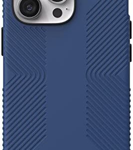 Speck Presidio2 Grip Case for Apple iPhone 13 Pro Polycarbonate,Shock-Absorbent Coastal Blue and Black Compatible w Mag Safe