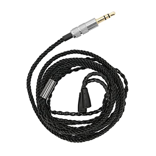 3.5mm Headphone Audio Cable, 120mm Length 3.5mm Jack Replacement Headphone Audio Cable suitable for IE8 IE80 IE8i Earphones