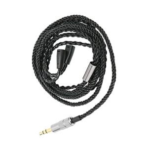 3.5mm Headphone Audio Cable, 120mm Length 3.5mm Jack Replacement Headphone Audio Cable suitable for IE8 IE80 IE8i Earphones