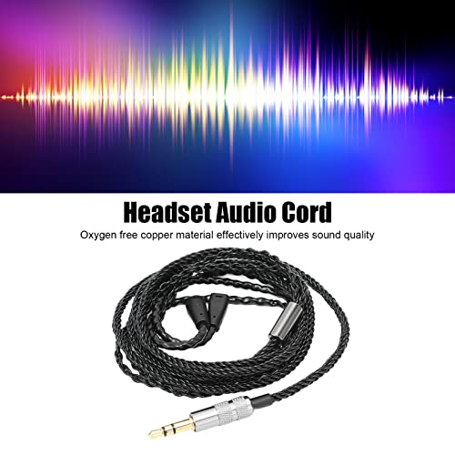 3.5mm Headphone Audio Cable, 120mm Length 3.5mm Jack Replacement Headphone Audio Cable suitable for IE8 IE80 IE8i Earphones