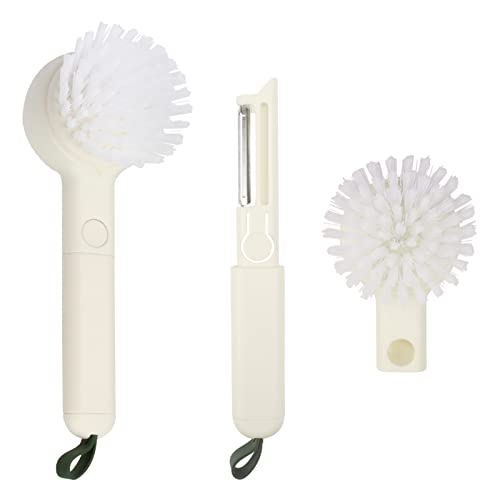 DEFUTAY 2 in 1 Fruit and Vegetable Scrubber with Peeler,Kitchen Cleaning Brush Set for Fruits,Apples,Potatoes, Carrots,Veggie