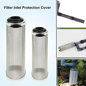 Bilindasly 16mm Stainless Steel Aquarium Inflow Inlet Filter Aquarium Filter Intake Cover Fish Shrimp Mesh Net Filter Guard Fish Tank Intake Strainer Cover