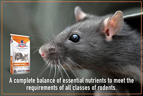 Kalmbach Feeds 18% Rodent Diet Cubed Feed for Rats and Mice in All Life Stages, 50 lb Bag