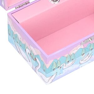 WNSC Musical Jewelry Box, Unique Christmas Gift Music Storage Box for Birthday Organizing Small Daily Items(F music box)