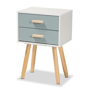 baxton studio giles nightstands, oak brown/multi-colored