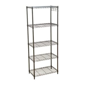 Juggernaut Storage 24"W x 14"D x 59"H Five-Shelf Steel Shelving Unit, 1000 lb Capacity, Silver,SWS241459-5S