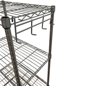 Juggernaut Storage 24"W x 14"D x 59"H Five-Shelf Steel Shelving Unit, 1000 lb Capacity, Silver,SWS241459-5S