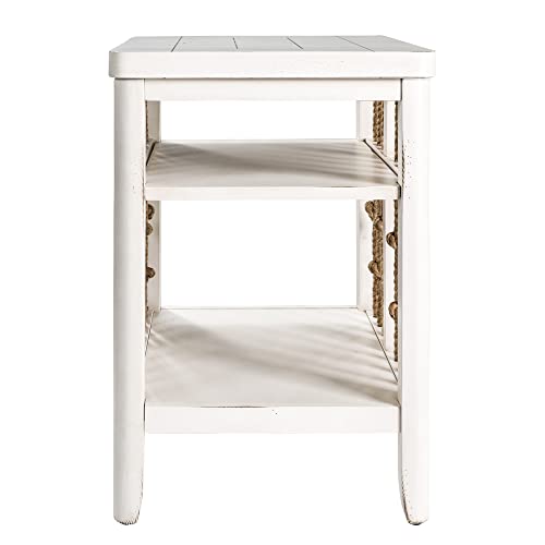 Liberty Furniture INDUSTRIES Dockside II Chair Side Table, W18 x D24 x H26, White