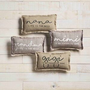 Mud Pie Grandmother Small Pillow, 15" x 9", Mimi