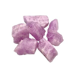 acxico 100g random natural rough kunzite spodumene raw stone crystal specimen mineral