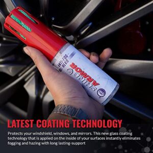 SHINE ARMOR Graphene Ceramic Coating Spray Highly Concentrated for Vehicle Paint Protection and Shine with Hydrophobic Top Coat Technology & Anti Fog Hero Microfiber Cloth Windshield Glasses Spray