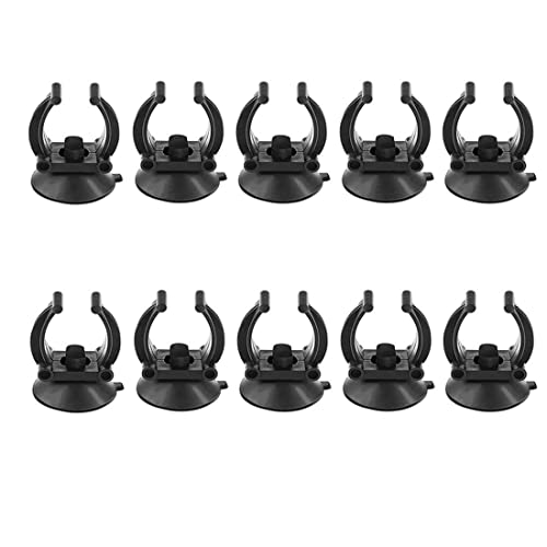 bnafes Aquarium Heater Suction Cups with Clips, Air Hose Tube Holders Clamps for Fish Tank10PCS