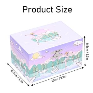 Musical Jewelry Box, Christmas Gift Exquisite Unique Music Storage Box for Organizing Small Daily Items for Birthday Gift(F Music Box)