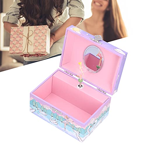 Musical Jewelry Box, Christmas Gift Exquisite Unique Music Storage Box for Organizing Small Daily Items for Birthday Gift(F Music Box)