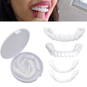 denture smile teeth customizable temporary perfect fake teeth molds braces for snap in instant &confidence smile