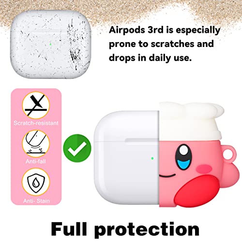 Mulafnxal for Airpods 3 3rd Generation Case Cute 3D Lovely Unique Cartoon for Airpod 3 Silicone Cover Fun Funny Cool Design Fashion Cases for Boys Girls Kids Teen for Air pods 3 (2021) (Chef)