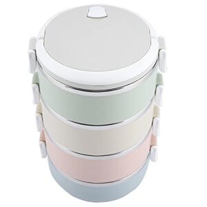 Haofy Stainless Steel Lunch Box Portable Stainless Steel Lunch Box Container Bento Box Food Container(Four layers 2800ml)