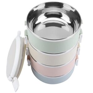 Haofy Stainless Steel Lunch Box Portable Stainless Steel Lunch Box Container Bento Box Food Container(Four layers 2800ml)