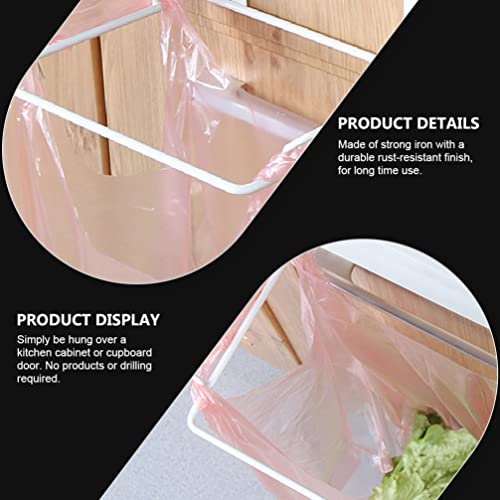 ULTECHNOVO Trash Bag Holder Organizer Kitchen Garbage Hook Hanging Waste Bag Stand Waste Garbage Bag Holder