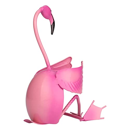 Kavolet Wine Holder, Flamingo Shape Wine Bottle Holder Tabletop Decor Wine Rack, Metal Sculpture Wine Holder Stand, Crafts Ornament for Home Kitchen