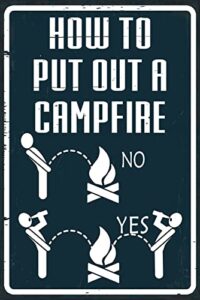 sokomurg funny 8"x12" retro vintage indoor how to put out a campfire metal aluminum sign christmas coffee garage kitchen bar pub club home wall decor outdoor art sign post gifts for man friends