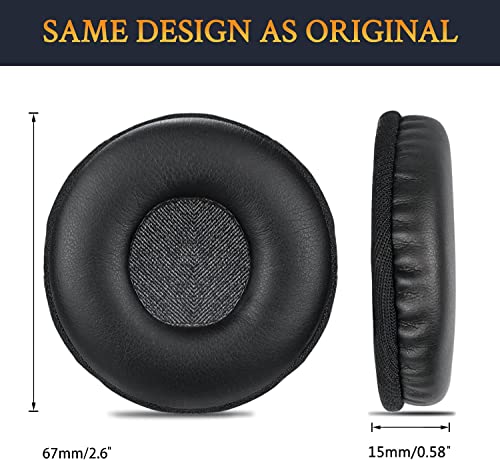 SOULWIT Earpads Replacement for Logitech H390 H600 H609 H760 Wireless Headphones, Ear Pads Cushions with Soft Protein Leather, Noise Isolation Foam