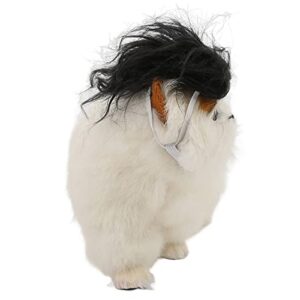 Hztyyier Dog Wigs Pet WigsDog Wig Pet Costume for Dogs and Cats for Halloween Christmas, Parties, Festivals(Black) Cat Supplies