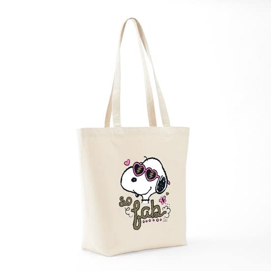 CafePress Peanuts So Fab Canvas Tote Shopping Bag