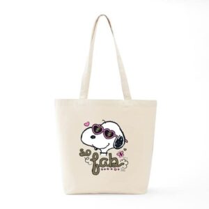 CafePress Peanuts So Fab Canvas Tote Shopping Bag