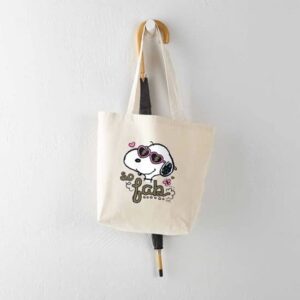 CafePress Peanuts So Fab Canvas Tote Shopping Bag