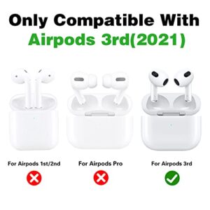 Oqplog for AirPod 3 3rd Generation Case Luxury for Air Pods 3 (2021) Cases Cover Hypebeast Funny Design Fun 3D Cute Trendy Unique Fancy Fashion Soft Silicone for Men Boys Girls Teen (White Shoes)