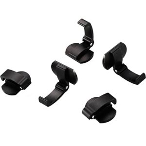 black adhesive hooks folding coat hooks heavy duty hooks cubicle hooks backpack hooks for wall heavy duty for hanging towels hats bags (2 pcs)