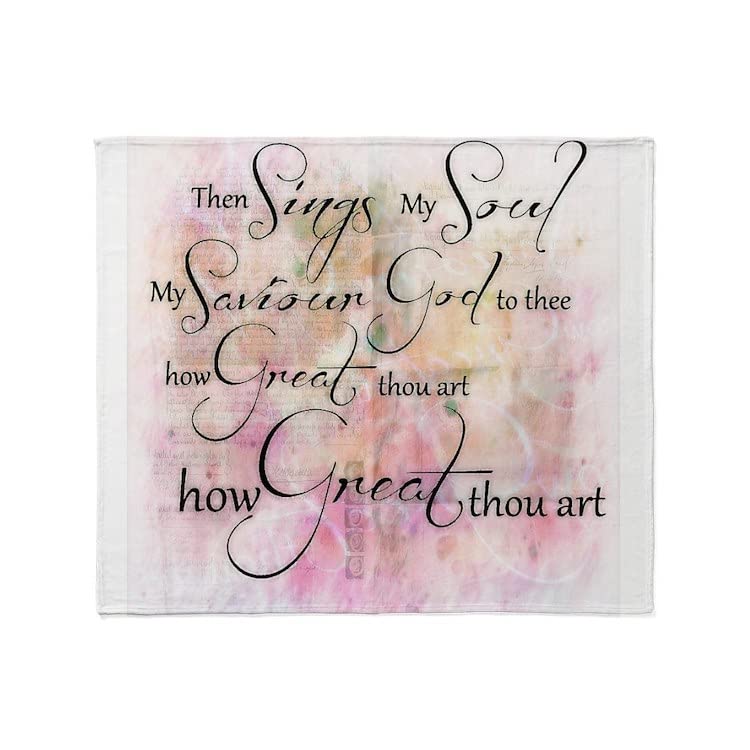 CafePress How Great Thou Art Throw Blanket Super Soft Fleece Plush Throw Blanket, 60"x50"