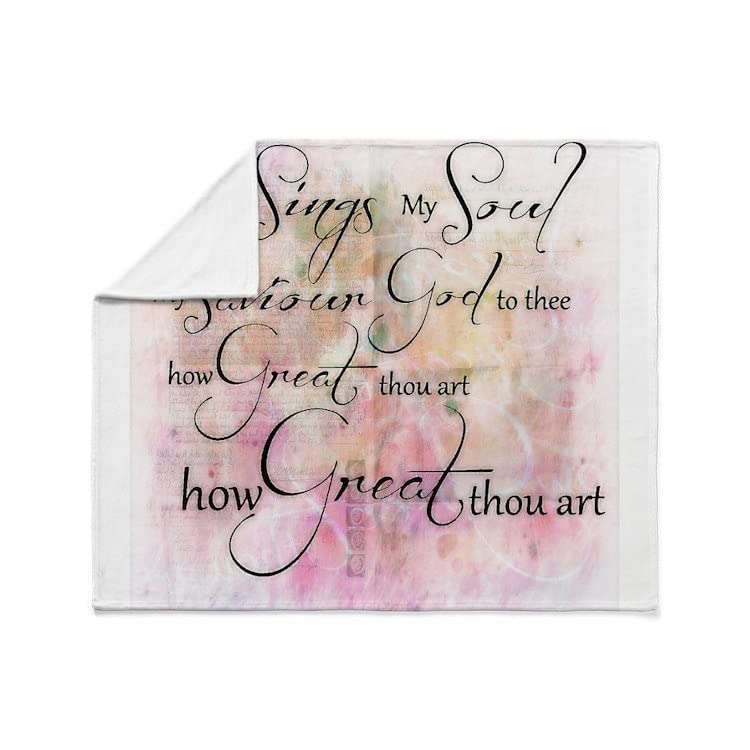 CafePress How Great Thou Art Throw Blanket Super Soft Fleece Plush Throw Blanket, 60"x50"