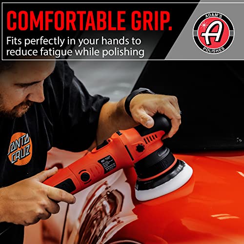 Adam's 9mm Dual Action Car Polisher (Polishing Kit) - Buffer Car Scratch Remover for Car Detailing | Includes Polish, Compound & Pads