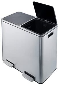 heim concept trash can, 60 l, silver