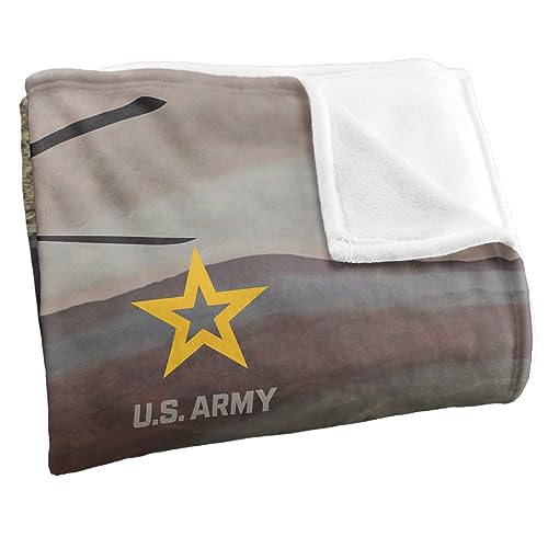 U.S. Army Blanket, 50"x60" Army Values, Silky Touch Super Soft Throw