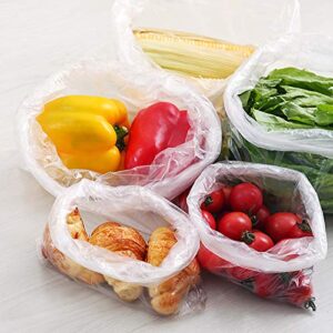 9527 Product 12x 20 Plastic Clear Produce Bag Food Storage bag,350 bags one Roll (4 Rolls)