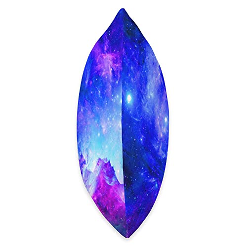 marabonsDesignsWithGalaxy Galaxy Nebula Space Universe Stars Cosmos Purple Blue Throw Pillow, 18x18, Multicolor