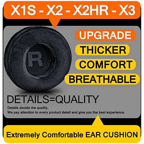 Sixsop Replacement Earpads for Fidelio X2HR X1S X2 X3 Over-Ear Headphones (Velour)