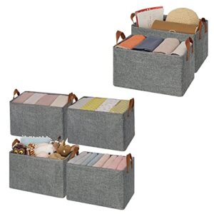 granny says bundle of 4-pack fabric storage bins & 2-pack rectangle storage bins with metal frame