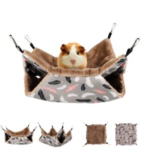 2tier pet cage hammock,small animal hammock,hamster hanging bunkbedhammock tunnel warmbed house cage nestcage hanging tunnel and hammock for sugar glider squirrel hamster parrot mice