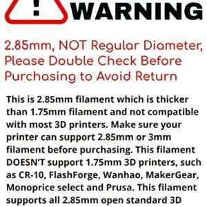 2.85mm ASA Filament 3mm Black ASA, 1kg Heat Resistant Weather Resistant ASA 2.85 - Polymaker PolyLite ASA 3D Printer Filament Black, Print with 2.85mm Openning 3D Printers Only