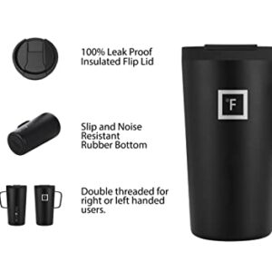 IRON °FLASK Grip Coffee Mug 2.0-24 Oz, Leak Proof, Vacuum Insulated Stainless Steel Bottle, Double Walled, Thermo Travel, Hot Cold, Water Metal Canteen - Cotton Candy