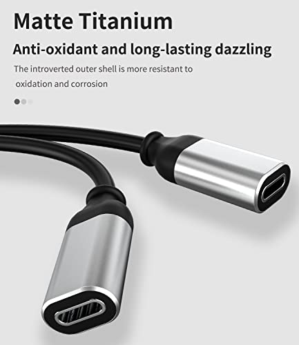 Headphone Adapter for iPhone Dual Lightning(2pack) Adaptador para Apple Splitter Audio and Charge Cord Charger Earphone 2 in 1 Dongle Jack Earbud Cable Phone 13 12 11 Pro Max Mini Xs Se 7 X Xr 8 Plus