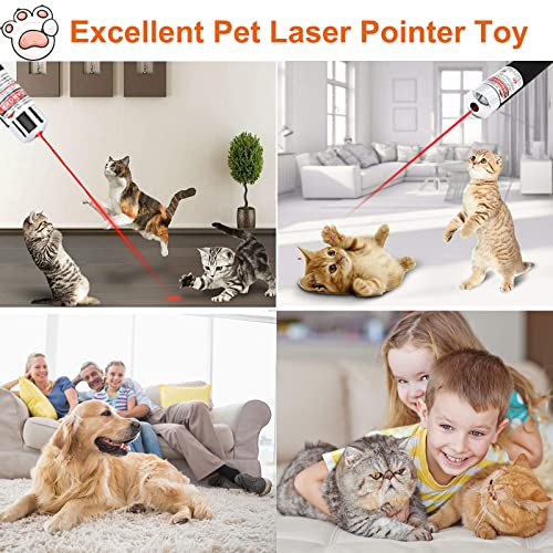 Laser Pointer for Cats Dogs, 3 Pack Laser Pointer Cat Toy for Indoor Cats Laser Toy Pet Cats Dogs Chaser Laser Light Toy Tease Cat Chasing Training Laser Light Pointer Pen Toys Laser Pointer for Cats