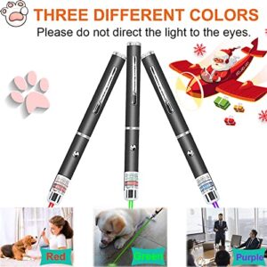 Laser Pointer for Cats Dogs, 3 Pack Laser Pointer Cat Toy for Indoor Cats Laser Toy Pet Cats Dogs Chaser Laser Light Toy Tease Cat Chasing Training Laser Light Pointer Pen Toys Laser Pointer for Cats