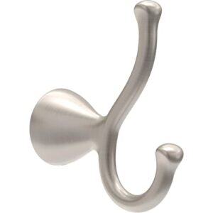 delta arv35-dn arvo double towel hook bath hardware accessory in brushed nickel