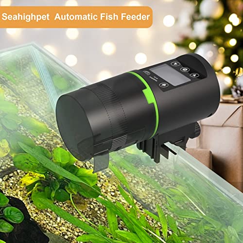 Automatic Fish Feeder for Aquarium，Vacation Auto Fish Food Dispenser - Moisture-Proof Programmable Weekend Holiday Electric Timer Fish Feeder for Turtle Tank | Betta Tank