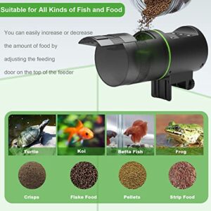 Automatic Fish Feeder for Aquarium，Vacation Auto Fish Food Dispenser - Moisture-Proof Programmable Weekend Holiday Electric Timer Fish Feeder for Turtle Tank | Betta Tank